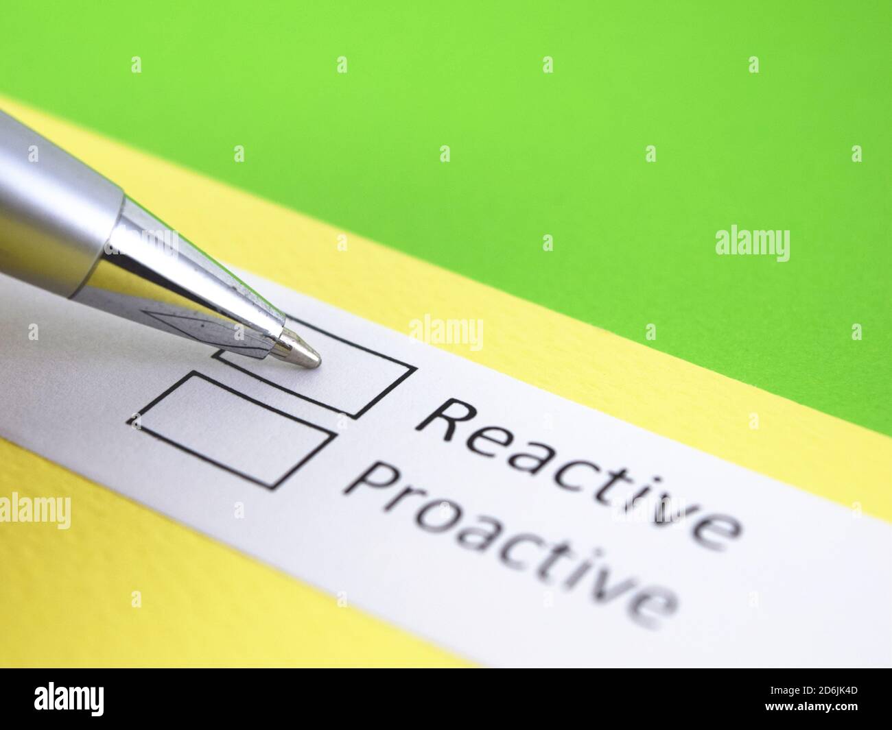 Reactive proactive hi-res stock photography and images - Alamy