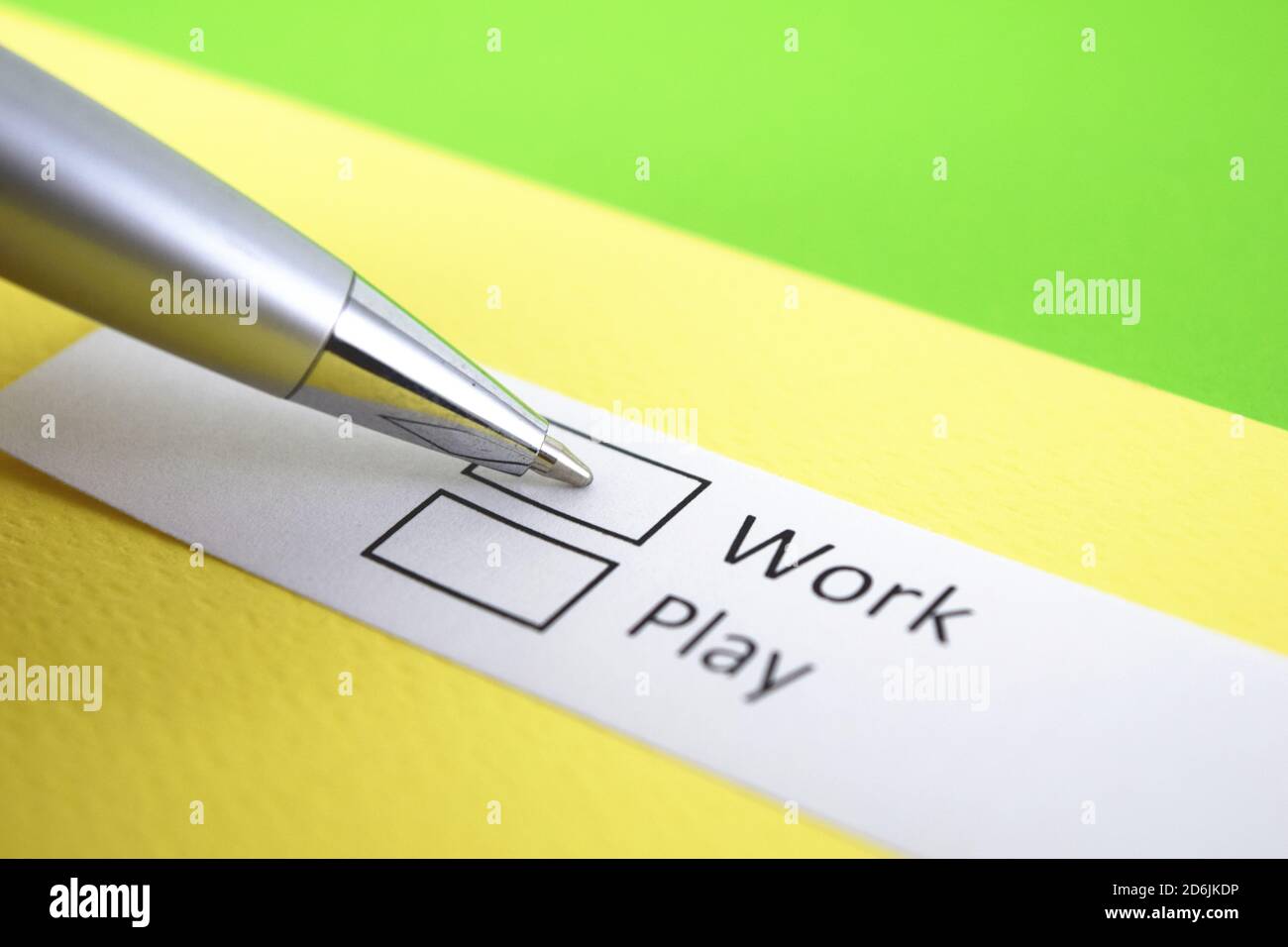 Work or Play? Work Stock Photo - Alamy