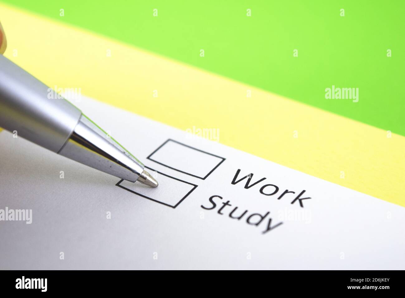 Work or Study? Study Stock Photo - Alamy