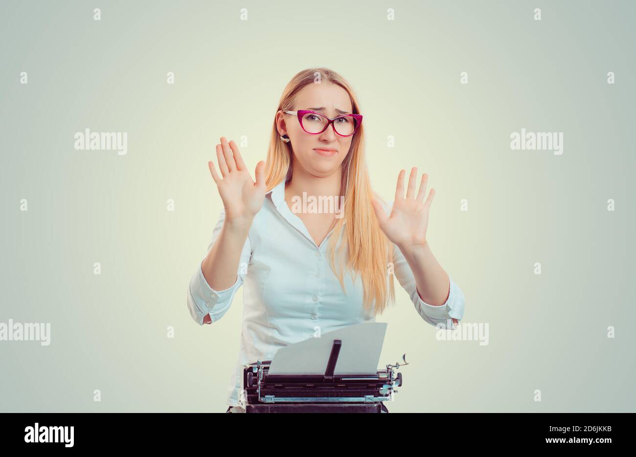Girl Unhappy Writing High Resolution Stock Photography and Images - Alamy