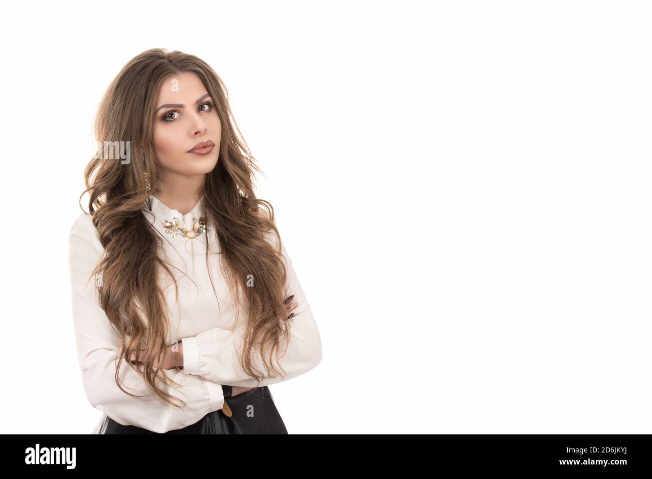 Closeup portrait, skeptical, serious young woman looking suspicious ...