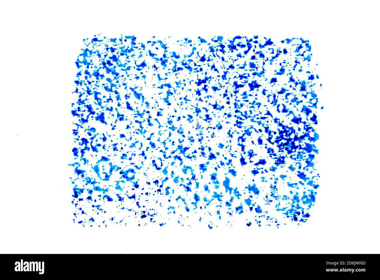 Blue color ink in square shape textured background as stamp or frame ...