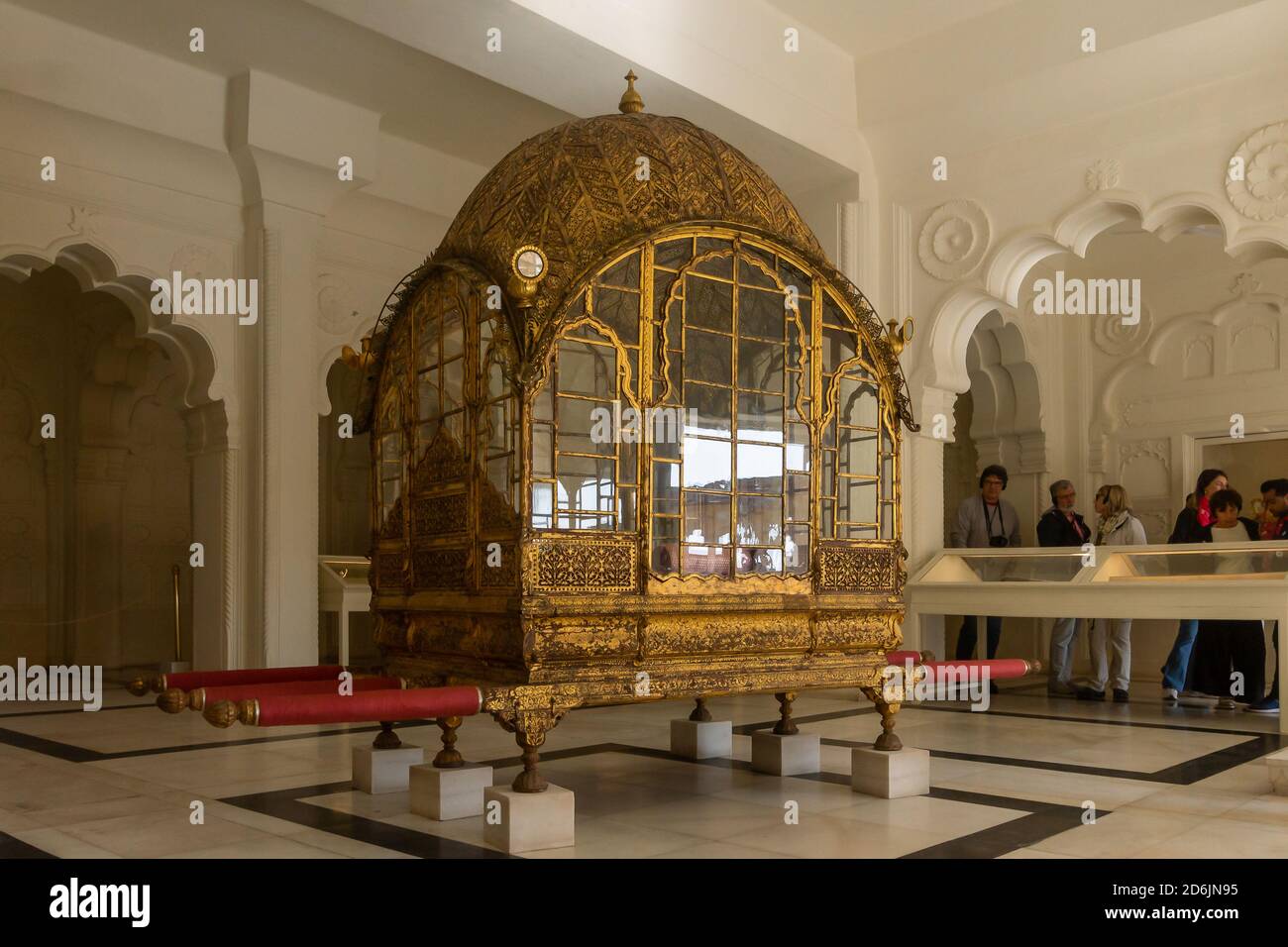 A Full View Of Mahadol, The Palanquin From One Side In Daulat Khana ...