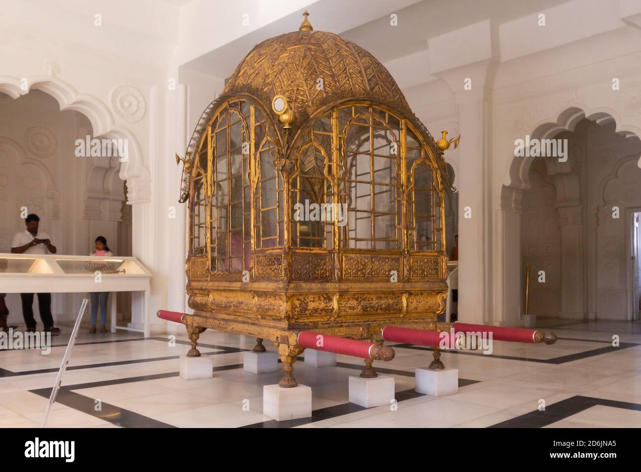 Full View Of Mahadol, The Palanquin From One Side In Daulat Khana ...
