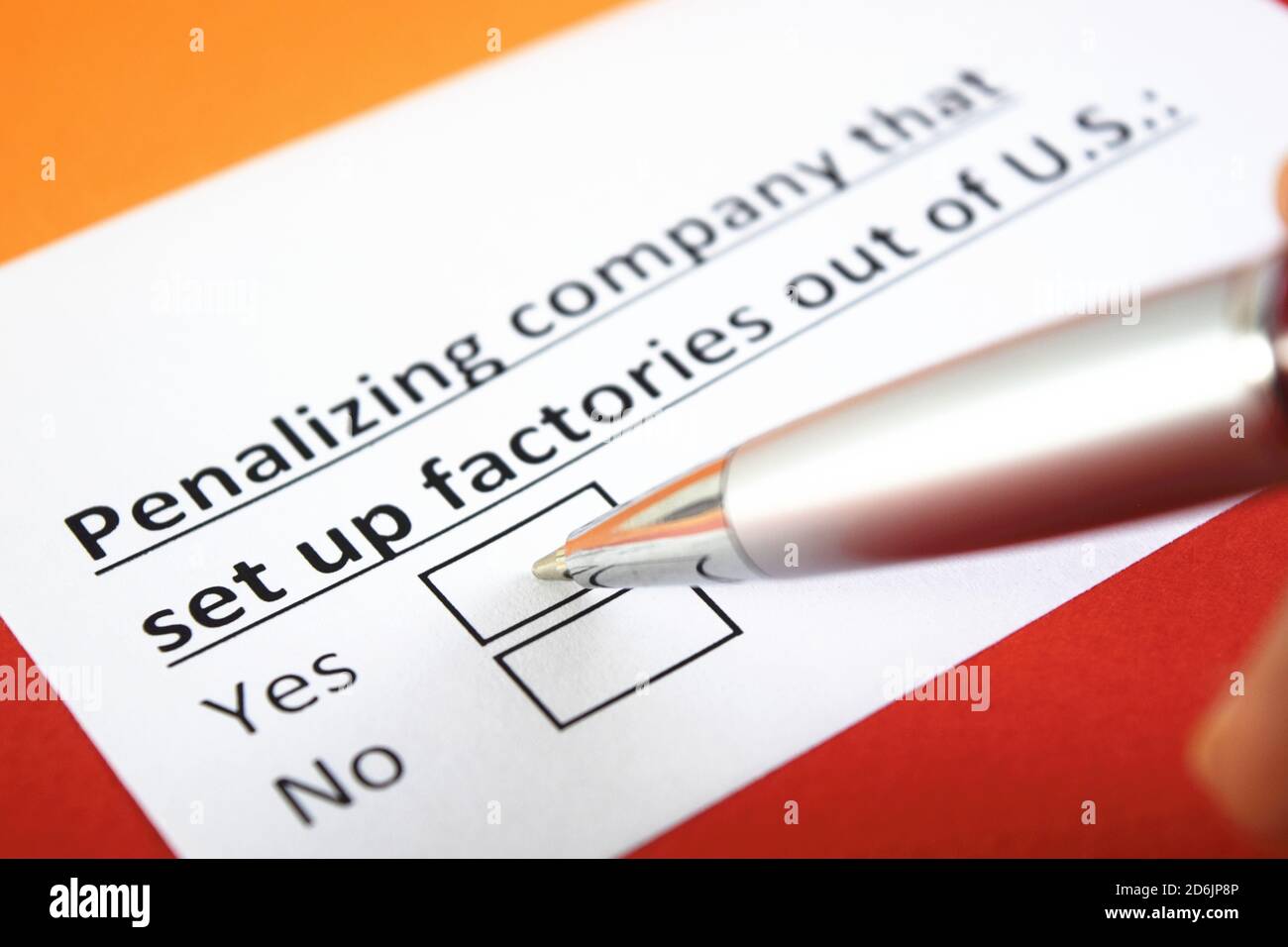 Penalizing company that set up factories out of U.S.: Yes or no Stock ...
