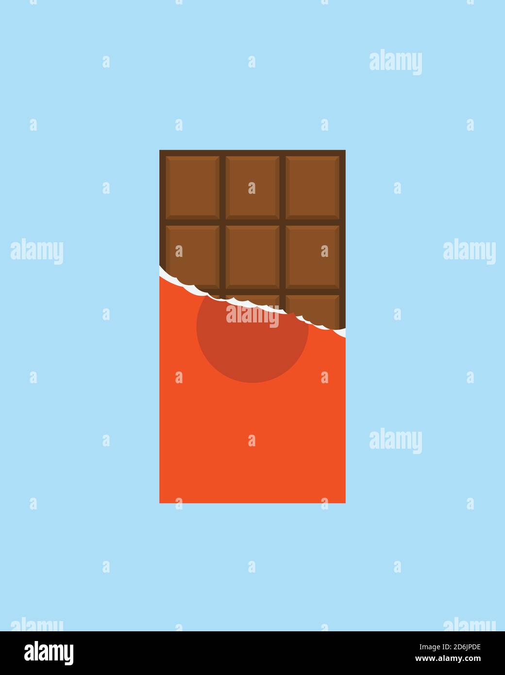 Chocolate bar icon simple style Stock Vector Images - Alamy