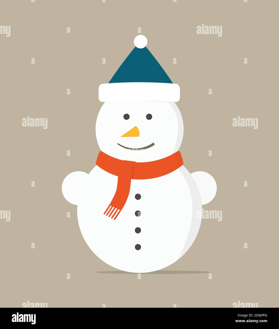 Snowman cartoon christmas design Stock Vector Images - Alamy