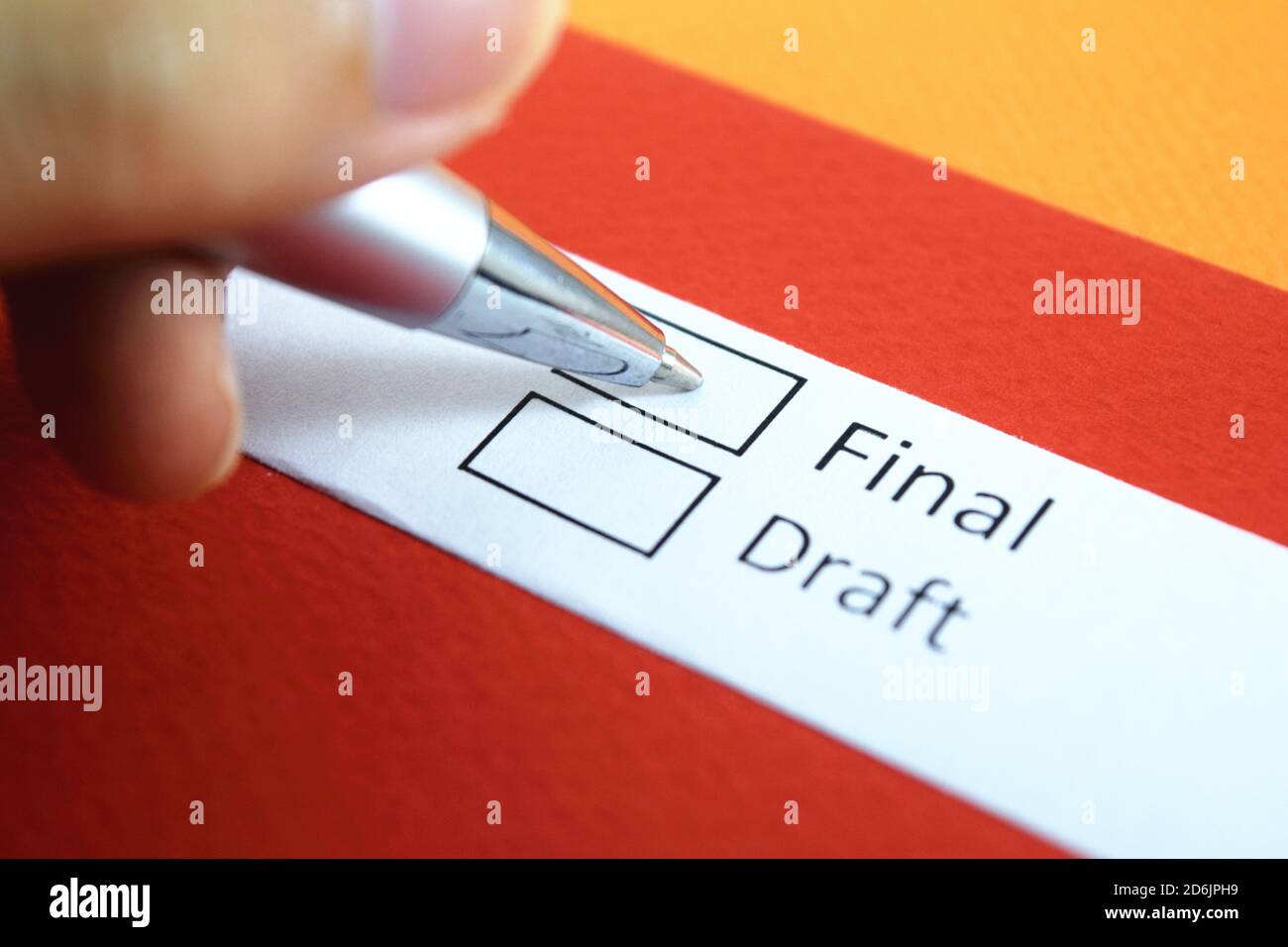Draft version hi-res stock photography and images - Alamy