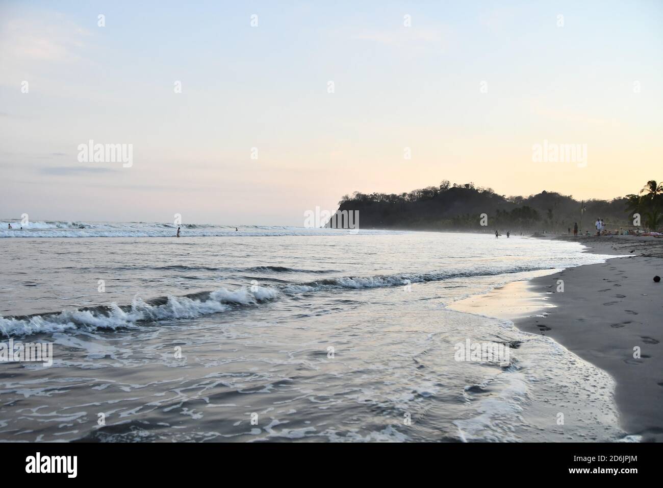 waves on beach, photo as a background , taken in Samara, Nicoya, Costa ...