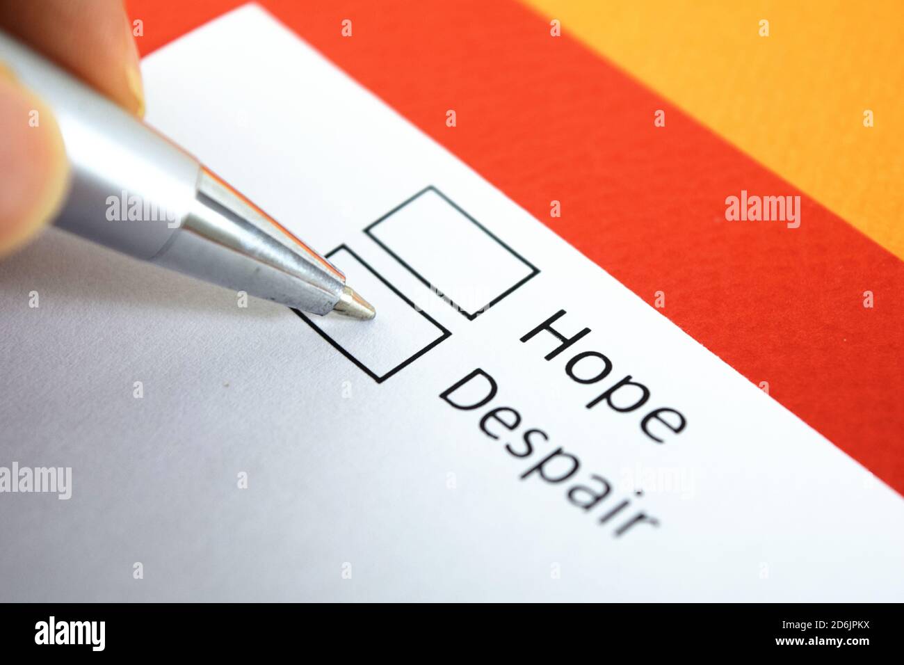 Hope and despair hi-res stock photography and images - Alamy