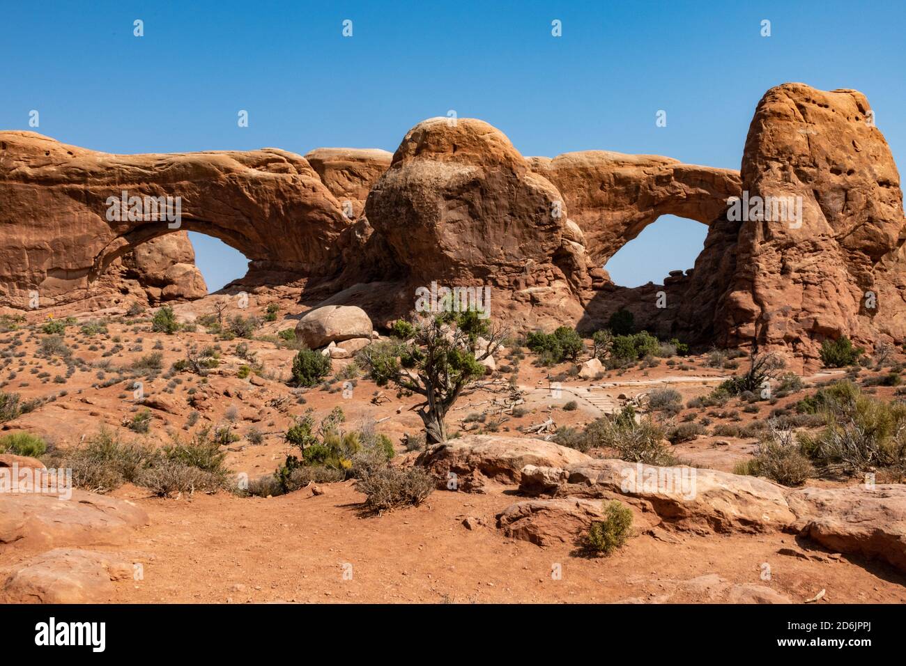 Windows in Arches National Park in October Stock Photo - Alamy
