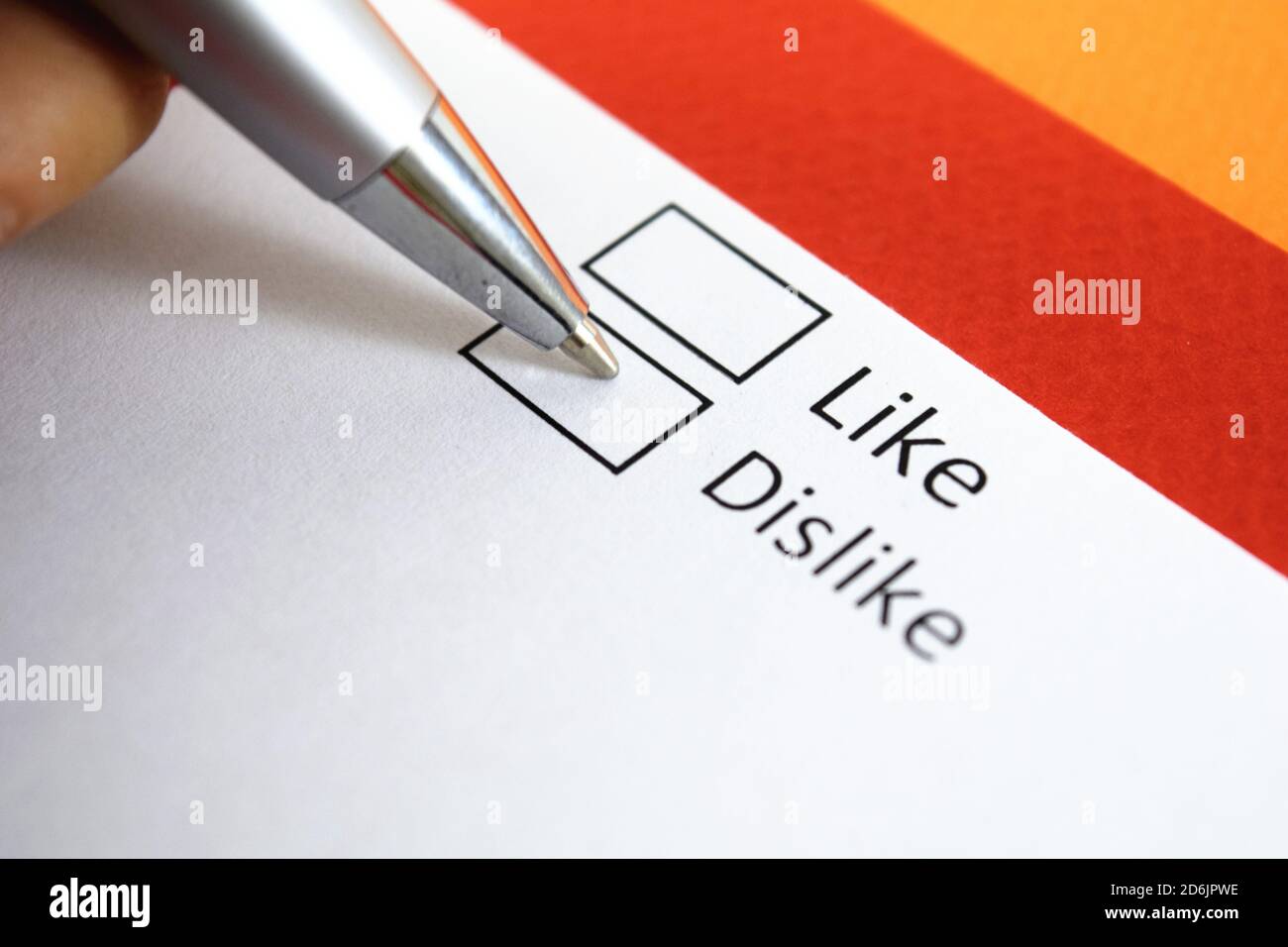 Like or Dislike? Dislike Stock Photo - Alamy