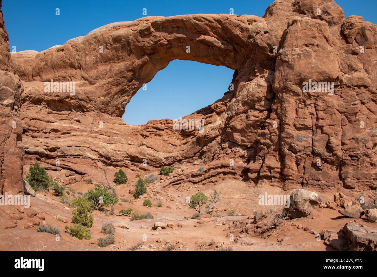 Windows in Arches National Park in October Stock Photo - Alamy