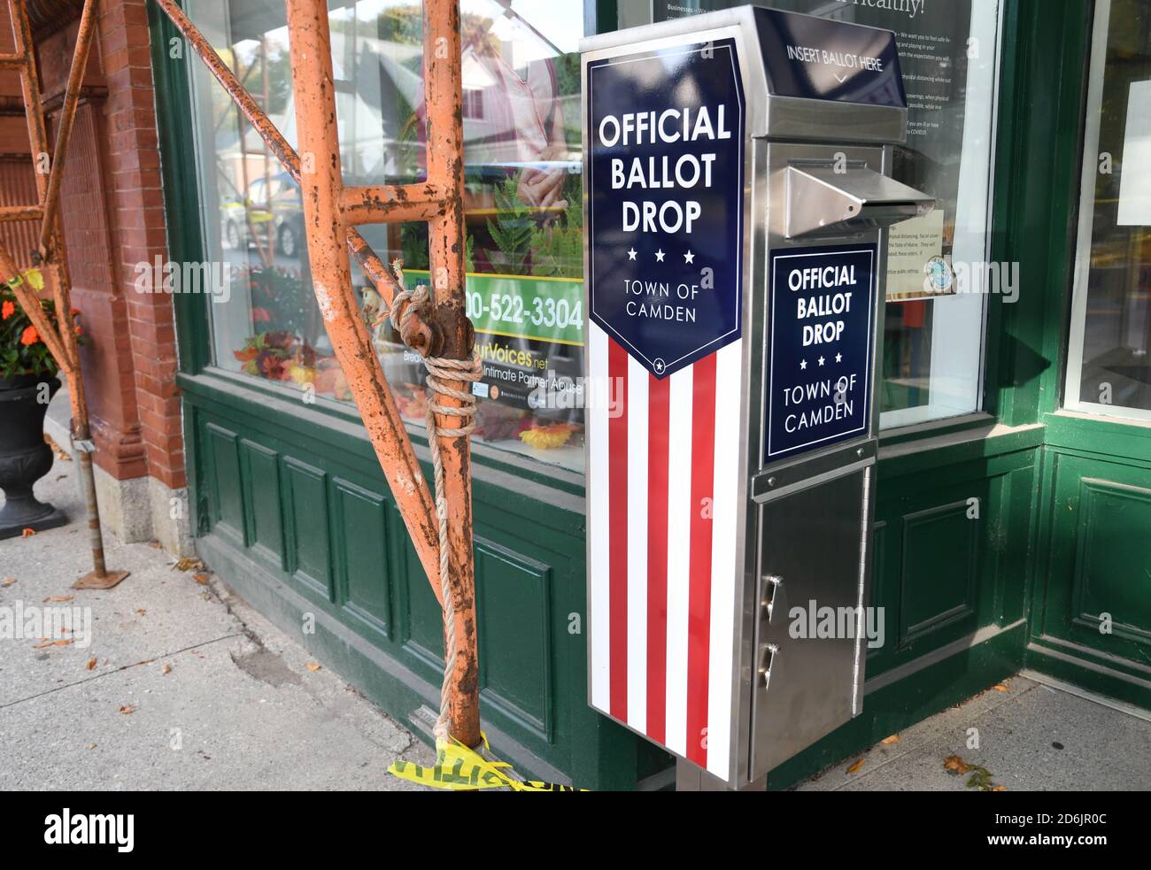 A ballot drop box in Maine, USA Stock Photo - Alamy