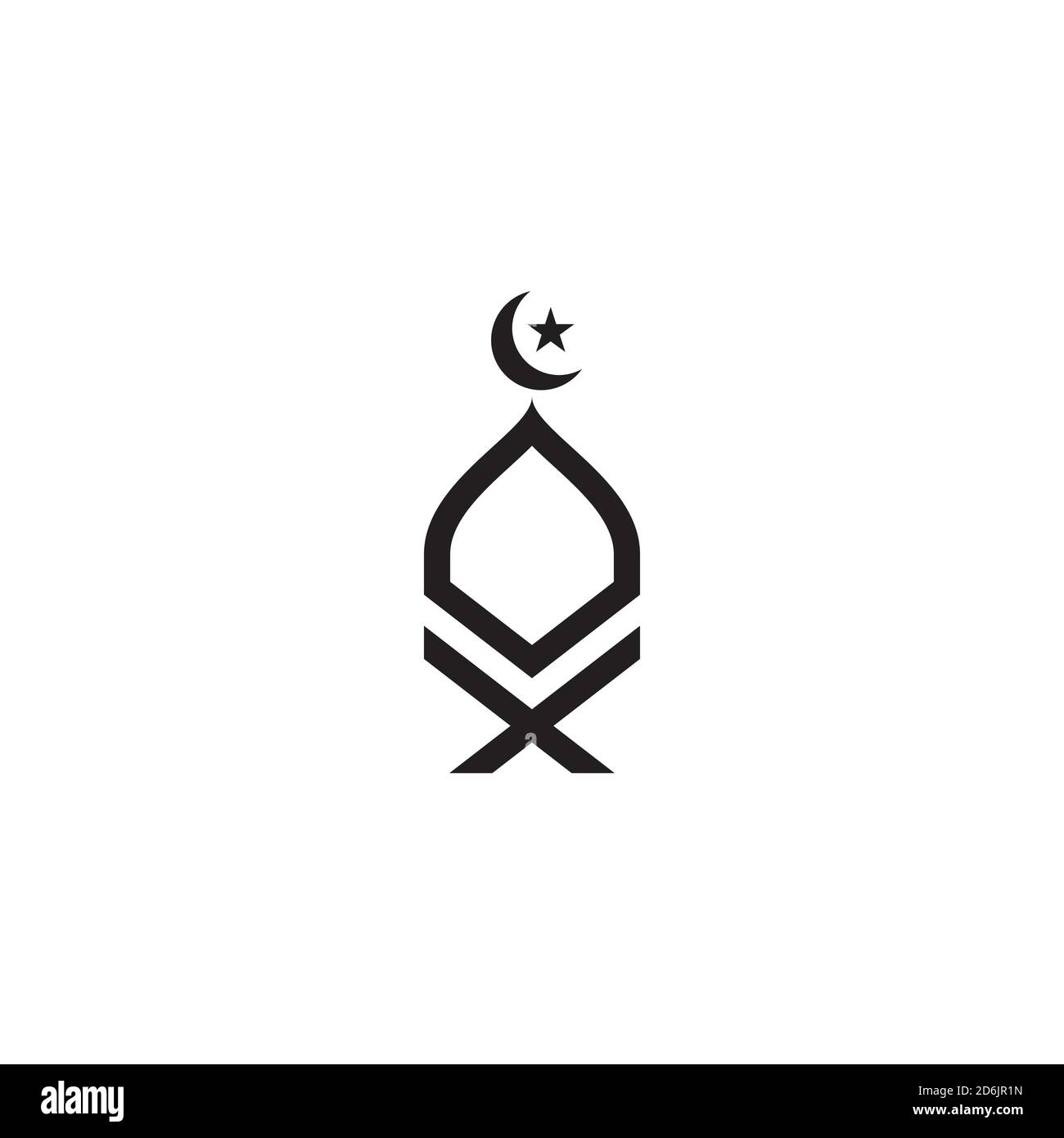islamic school Vector icon design illustration Template Stock Vector ...