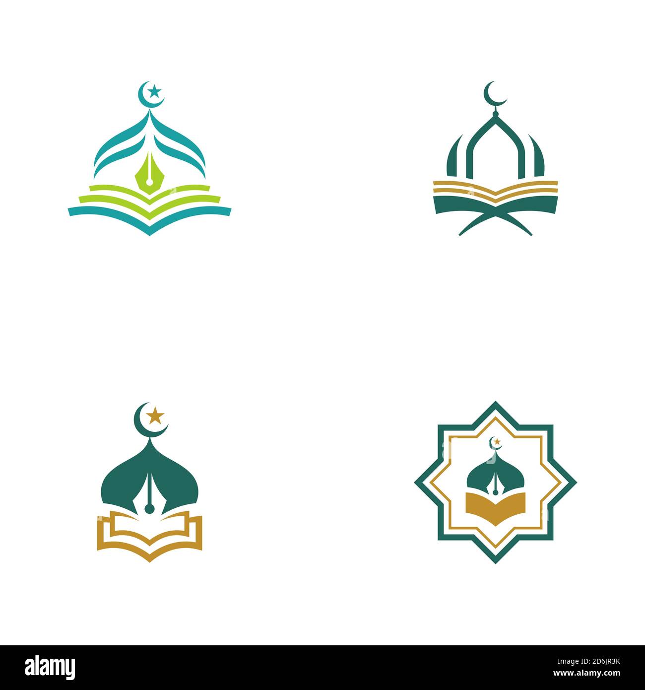 islamic school Vector icon design illustration Template Stock Vector ...