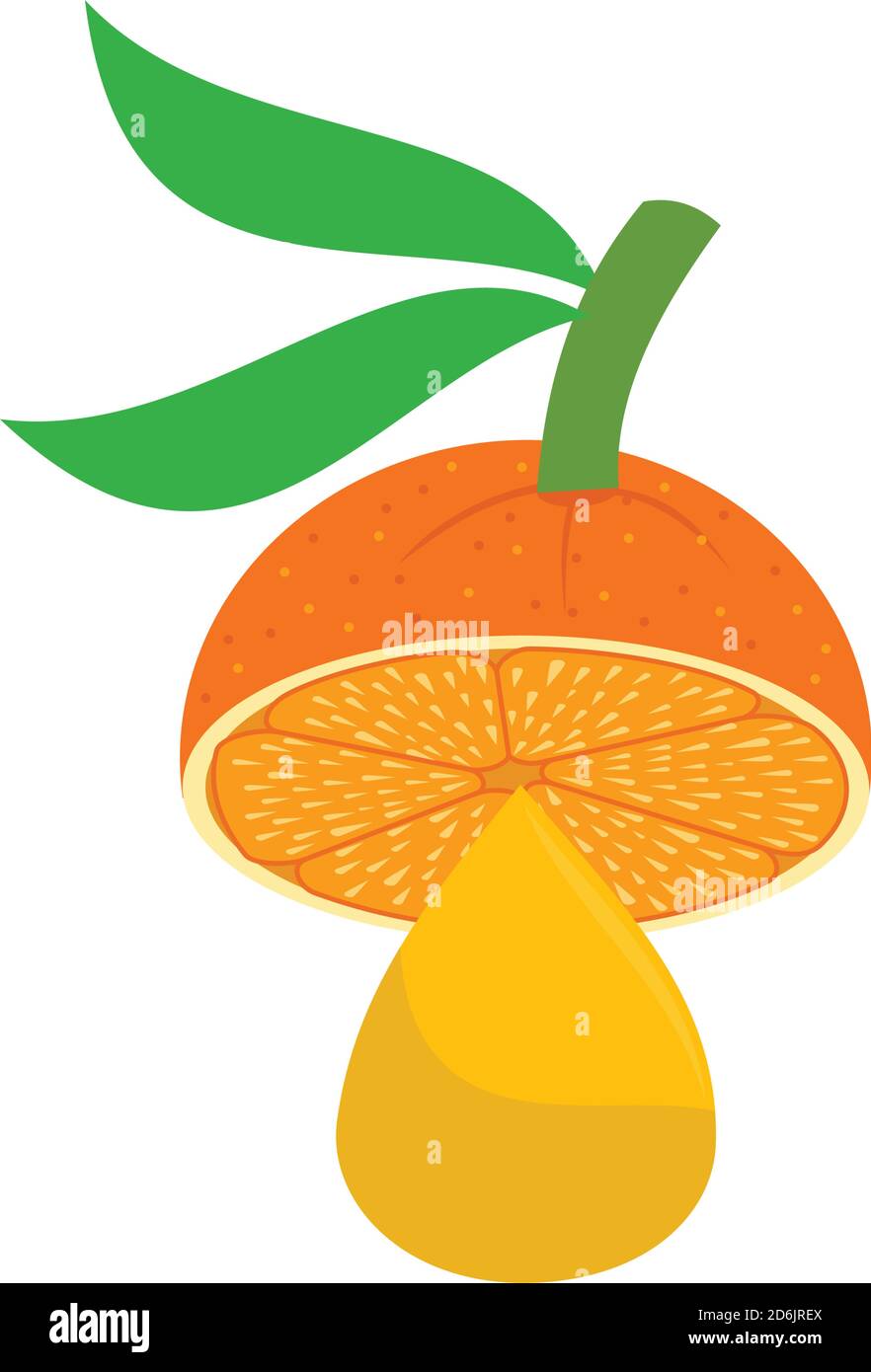 Orange Drop illustration Design Template Stock Vector Image & Art - Alamy