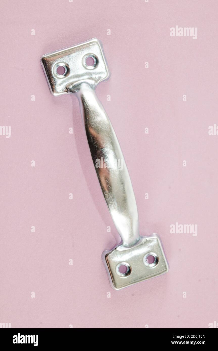 Metal case handle Stock Photo - Alamy