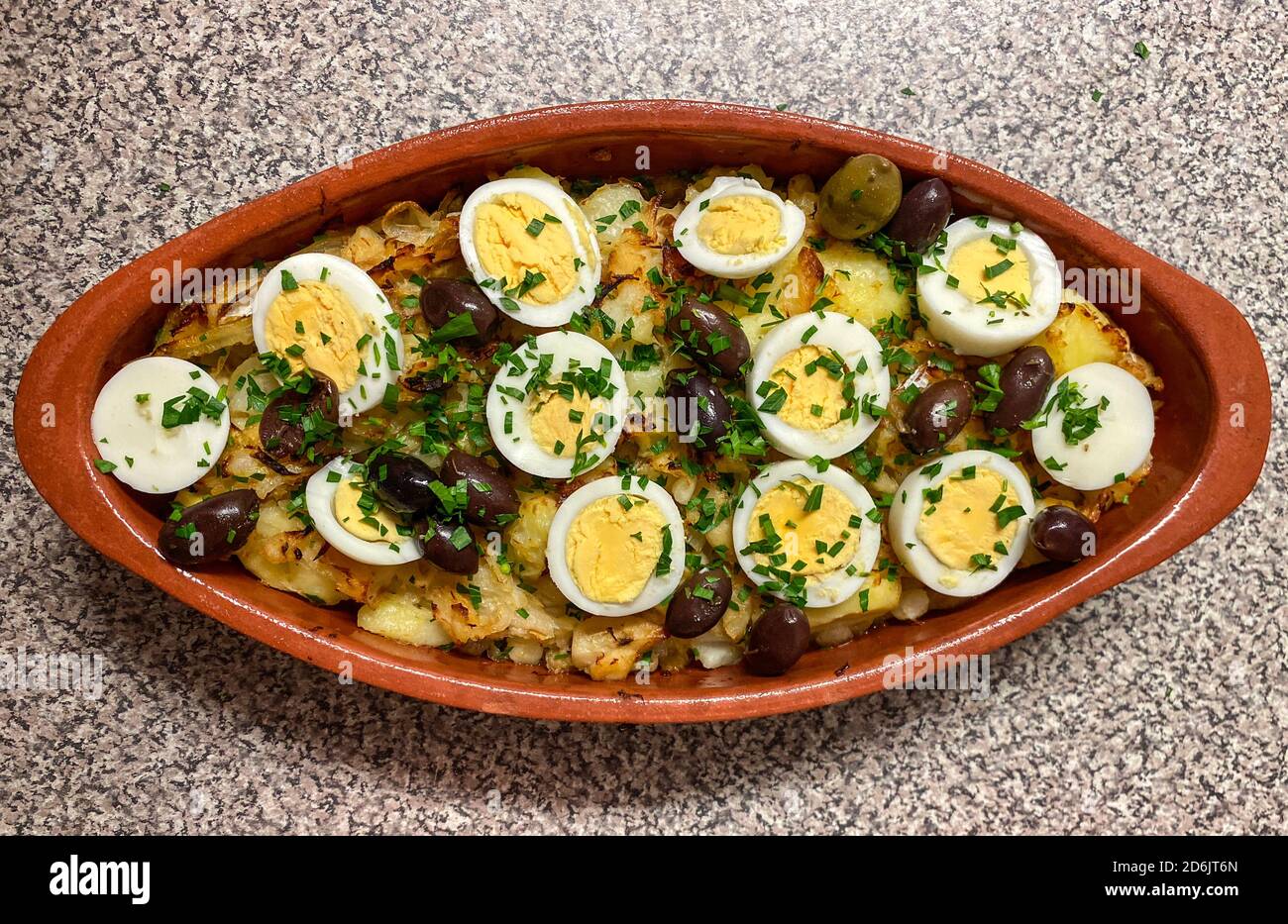 Bacalhau a Gomes de Sa is one of the most popular salted cod fish ...