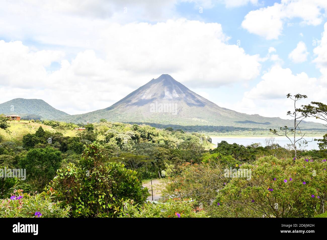Arenal Volcano lake park in Costa rica central america Stock Photo - Alamy