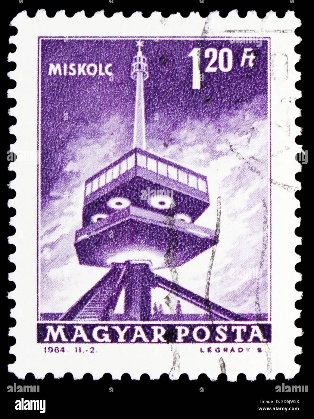 MOSCOW, RUSSIA - SEPTEMBER 15, 2020: Postage stamp printed in Hungary ...