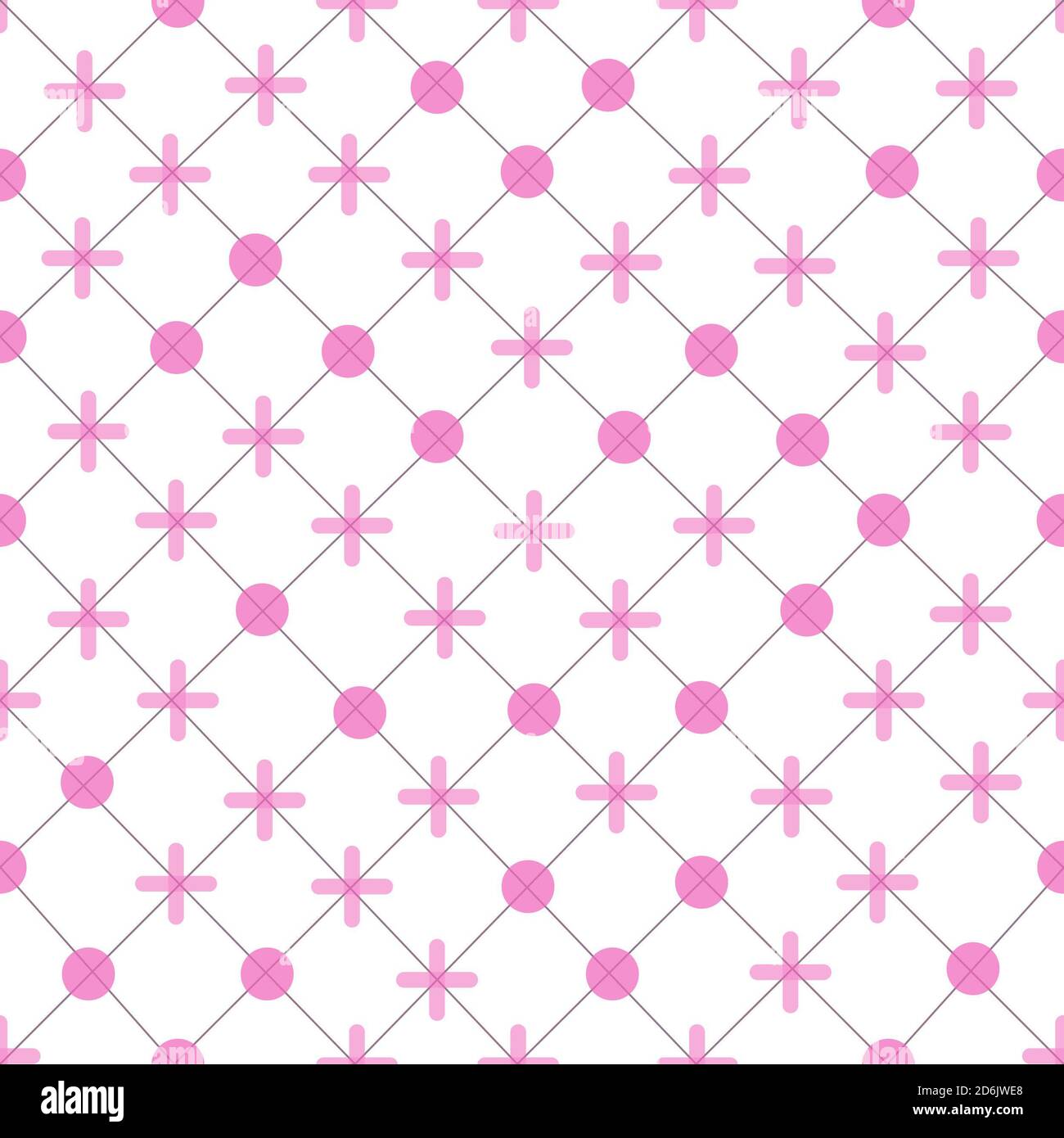 circle cross simlpe seamless pattern on white background Stock Photo ...