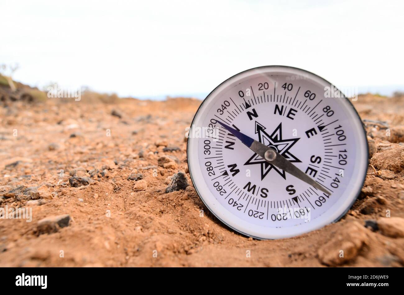 Orientation Concept Metal Compass Stock Photo - Alamy