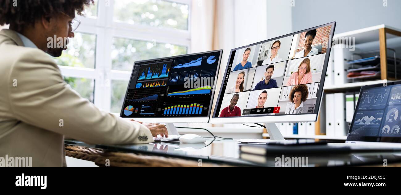 Online webinar meeting banner hi-res stock photography and images - Alamy