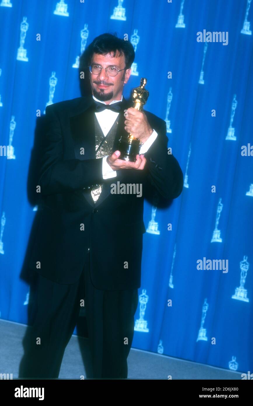 Los Angeles, California, USA 25th March 1996 A winner poses with oscar ...