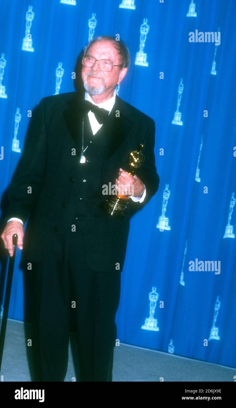 Los Angeles, California, USA 25th March 1996 A winner poses with an ...