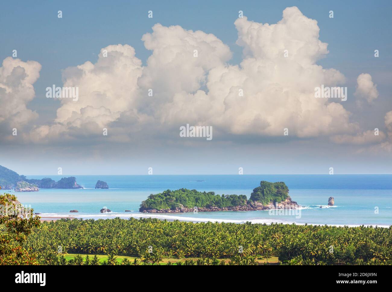 Beautiful Tropical beach, Indonesia Java Stock Photo - Alamy
