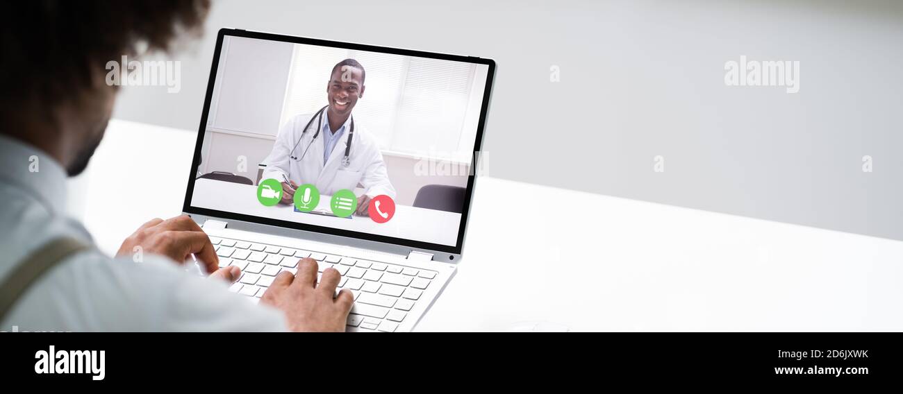 Online Video Consultation With Doctor. Patient Conferencing With ...