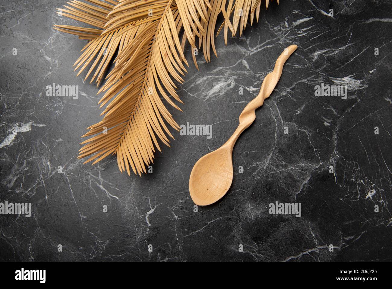 hand crafted wooden spoons in the kitchen Stock Photo - Alamy