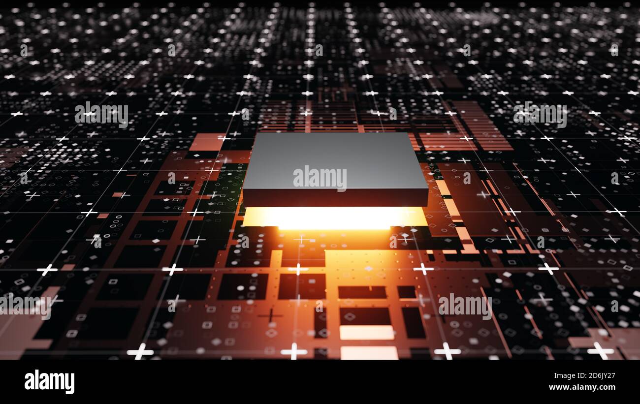 Abstract Central Computer Processors Concept Stock Photo - Alamy