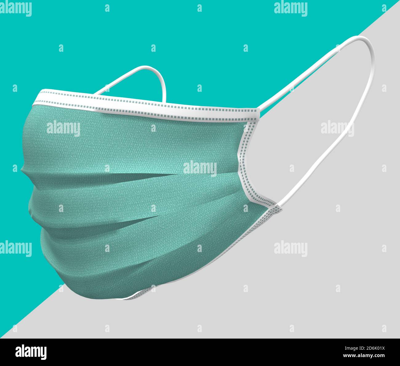 Digitally render of a surgical face mask, 3d illustration Stock Photo ...