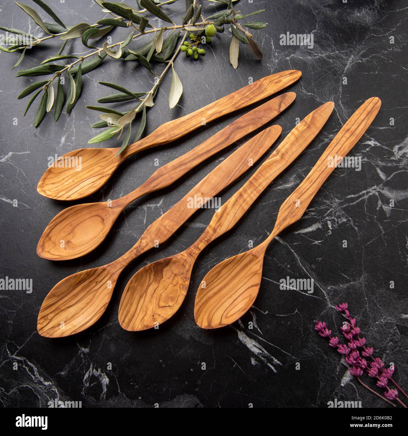 Carved wooden spoons hi-res stock photography and images - Alamy