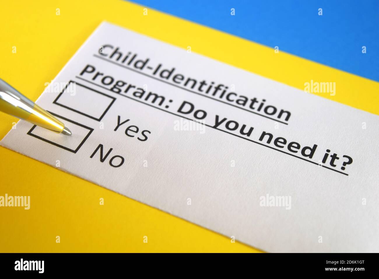 Child identification program hi-res stock photography and images - Alamy