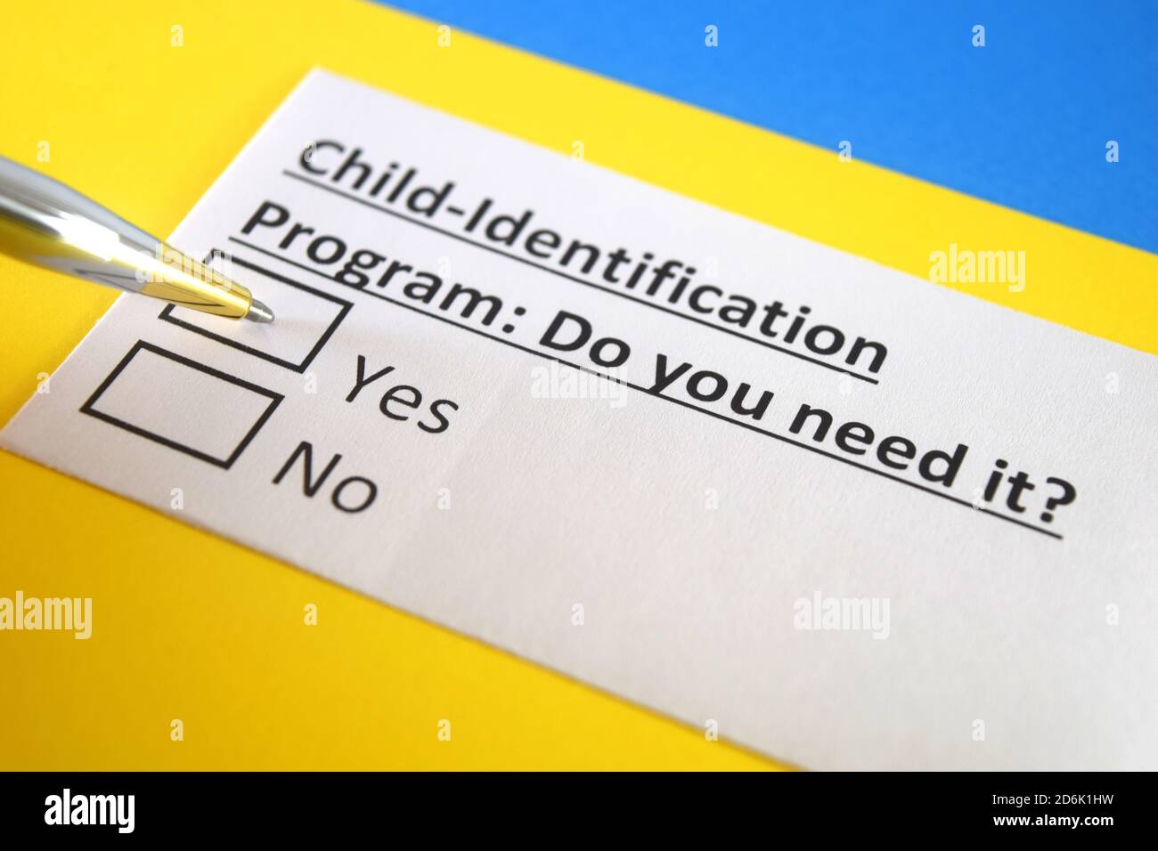 Child identification hi-res stock photography and images - Alamy