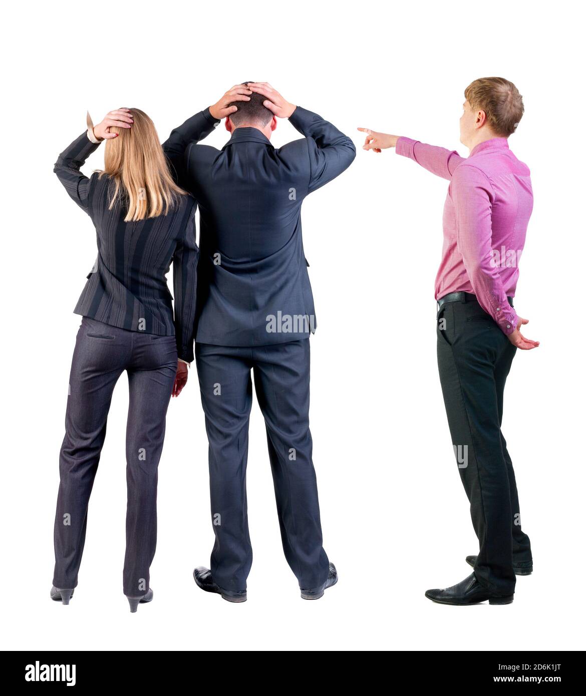 Back view group business people in suit. Business team. Rear view ...