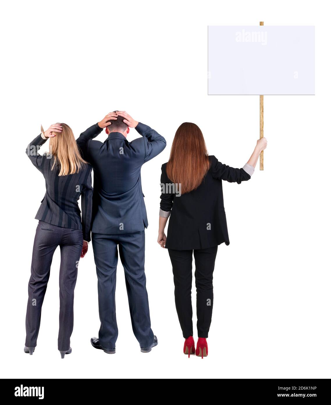 Back view group business people in suit. Business team. Rear view ...