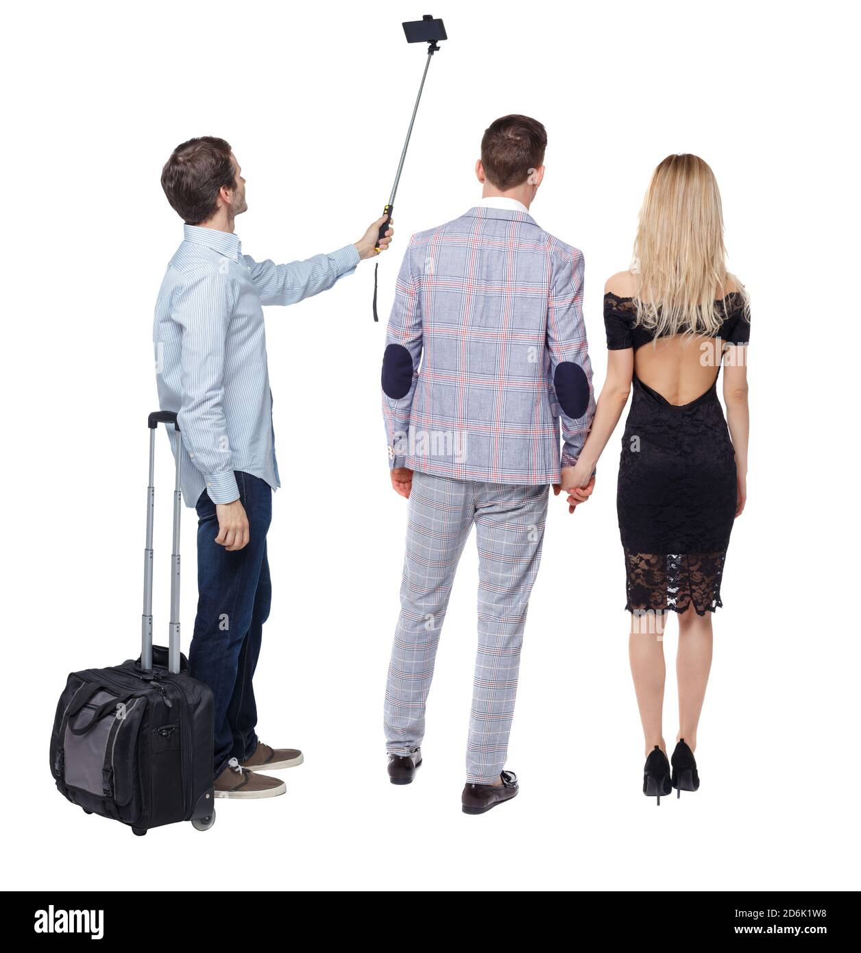 Back view group business people in suit. Business team. Rear view ...