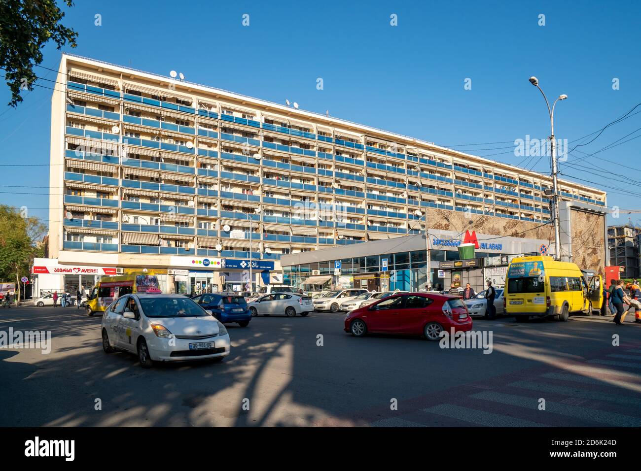 Tbilisi, Georgia - 14 October, 2020: Metro station Avlabari. Square ...