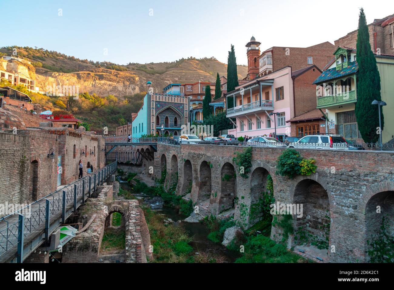 Tbilisi, Georgia - 14 October, 2020: Old sulfur Baths in Abanotubani ...