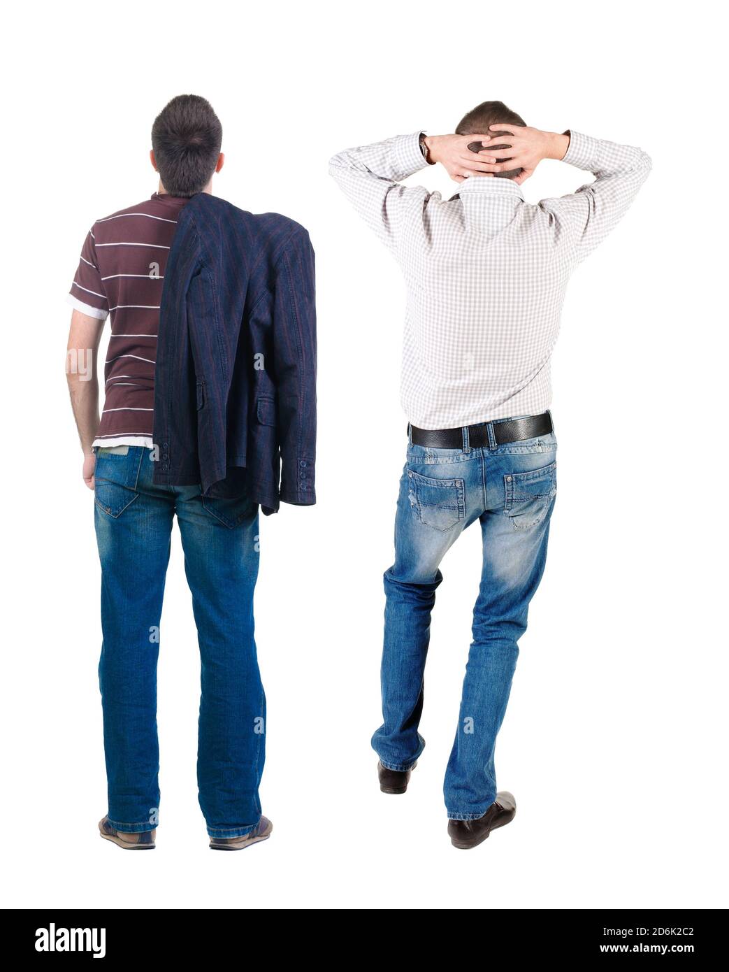 Two men in one suit Cut Out Stock Images & Pictures - Alamy