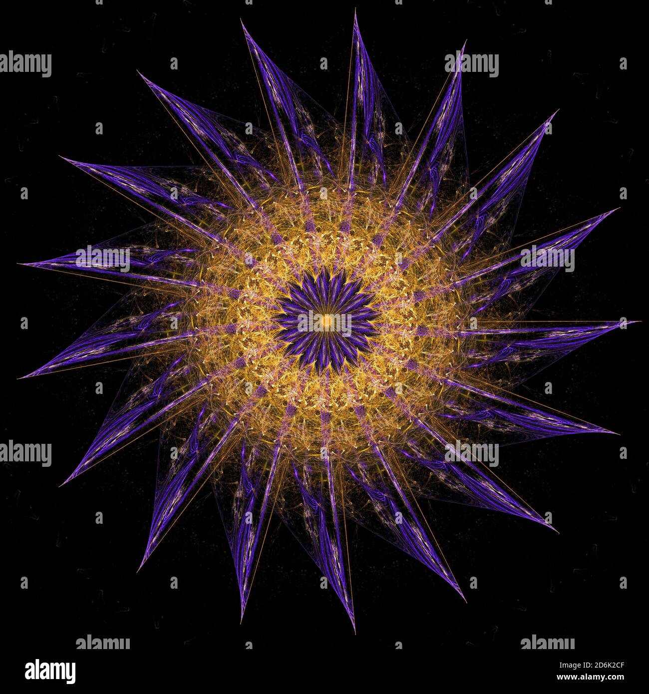 Mandala Sun Art Stock Photo - Alamy