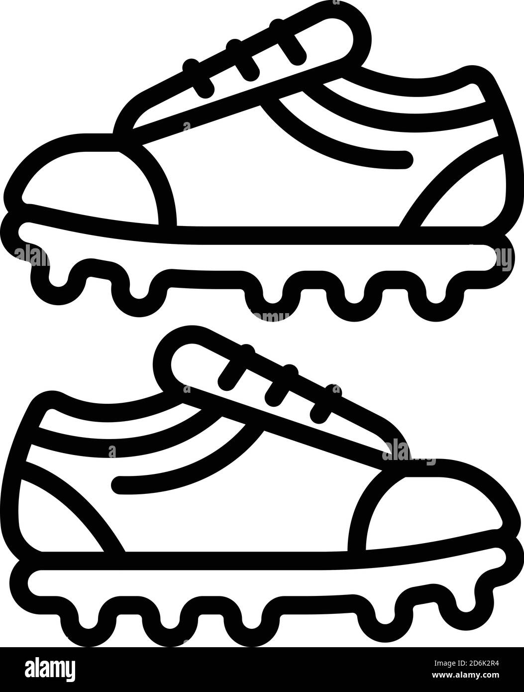 Cleat football boots icon, outline style Stock Vector Image & Art - Alamy