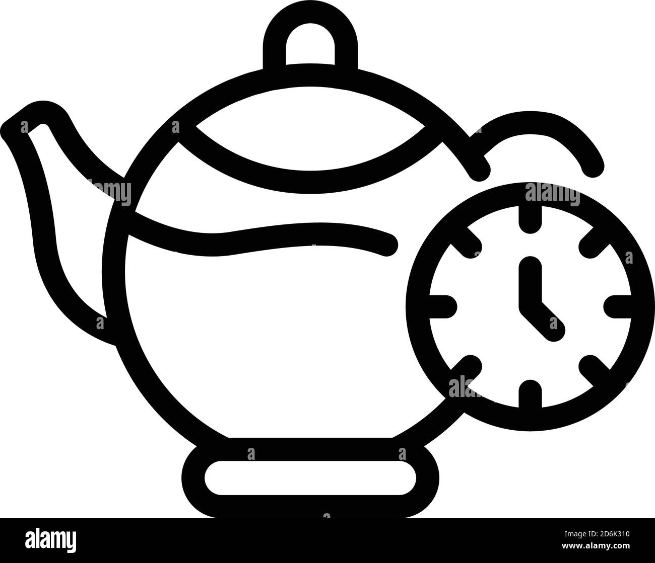 Glass tea pot icon, outline style Stock Vector Image & Art - Alamy