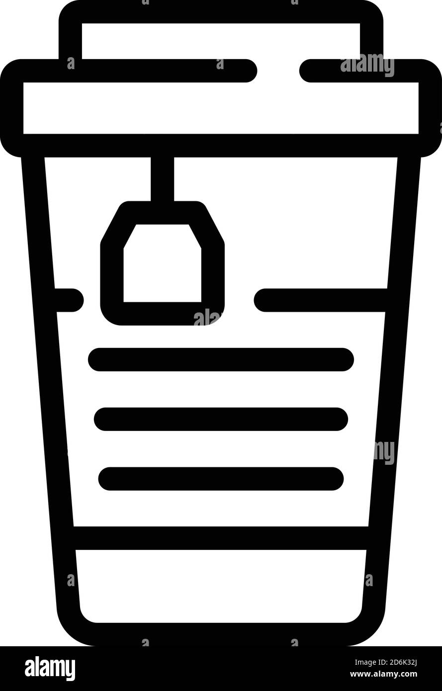 Street tea cup icon, outline style Stock Vector Image & Art - Alamy
