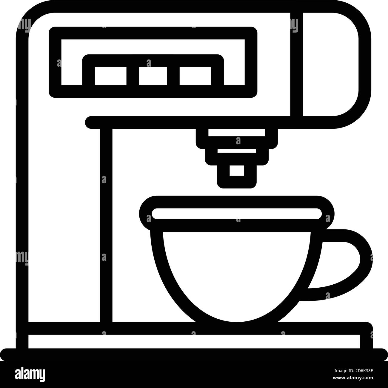 Office coffee machine icon, outline style Stock Vector Image & Art - Alamy
