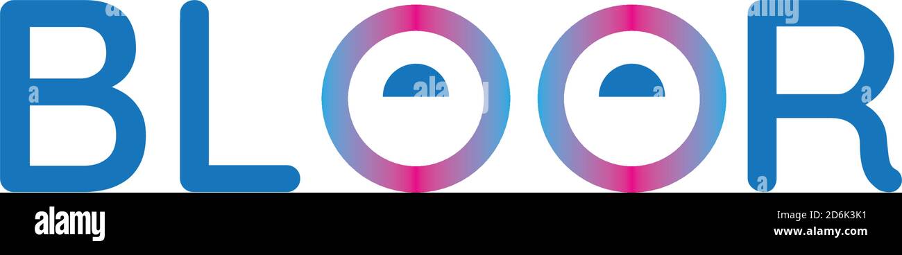 Identity design about blur text concept. simple element illustration ...